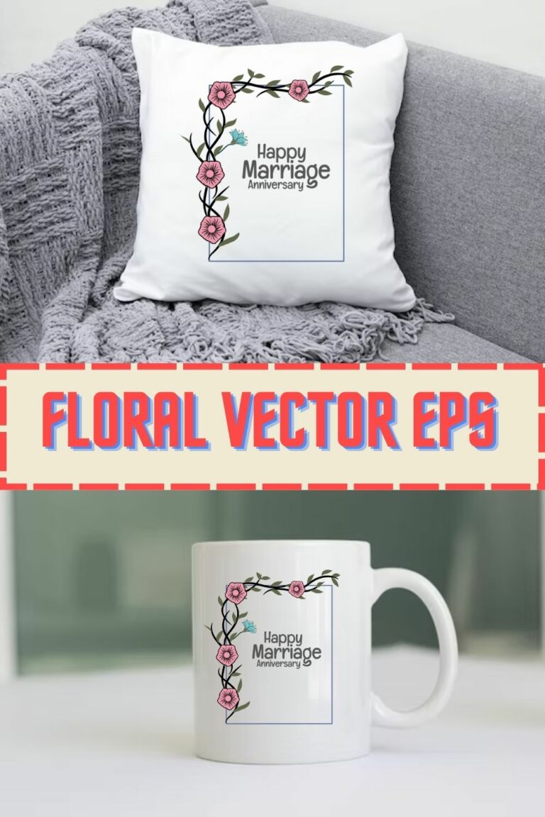 Beautiful Flower Frame Design - MasterBundles