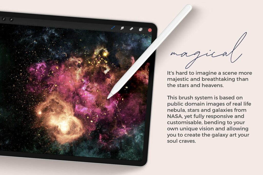 Galaxy Brushes for Procreate – MasterBundles