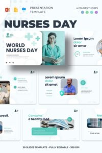 Nurses Day Presentation Template – MasterBundles