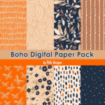 Boho Digital Paper Pack | MasterBundles