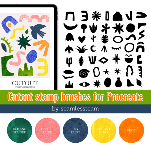 Cutout Stamp Brushes For Procreate – MasterBundles