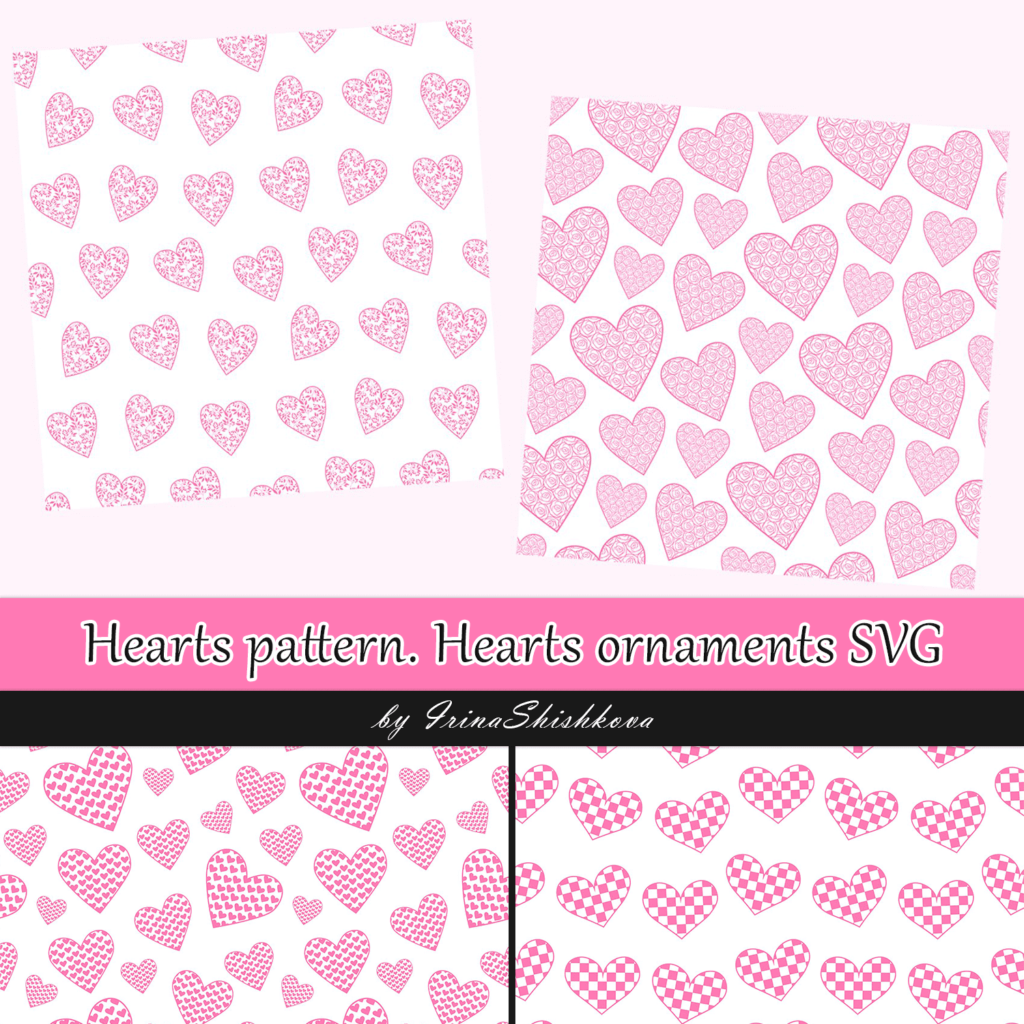 Hearts Pattern. Hearts Ornaments SVG – MasterBundles