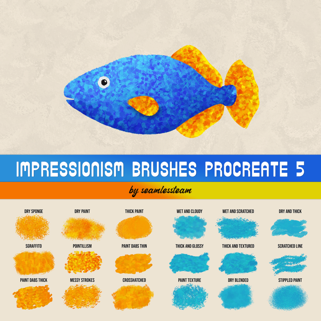Impressionism Brushes Procreate 5 – MasterBundles