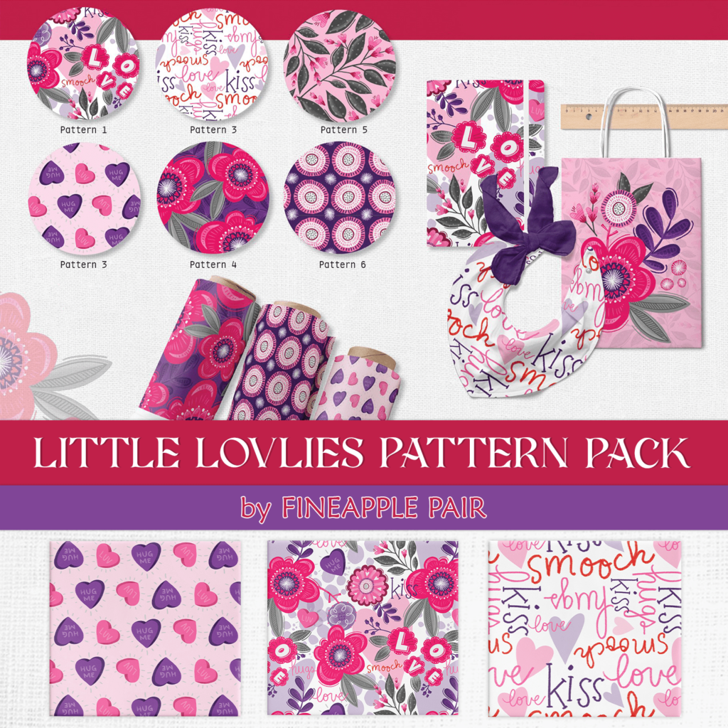 Little Lovlies Pattern Pack – MasterBundles