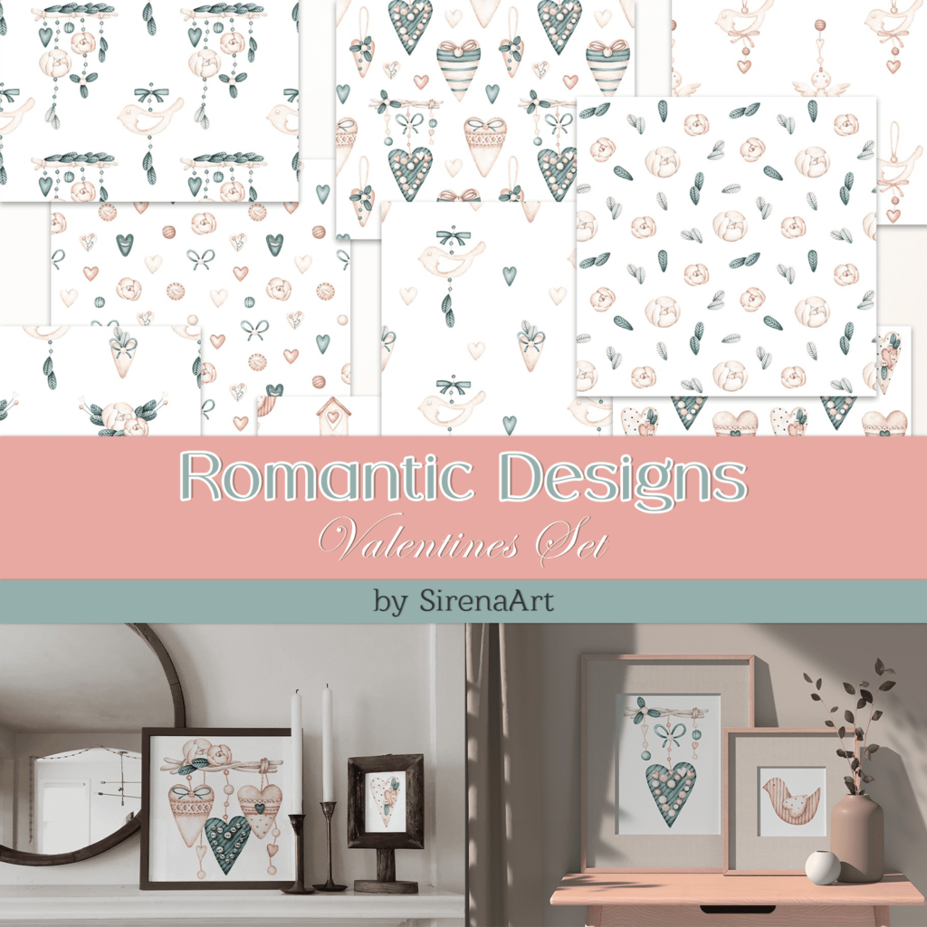 Romantic Designs. Valentines Set – MasterBundles