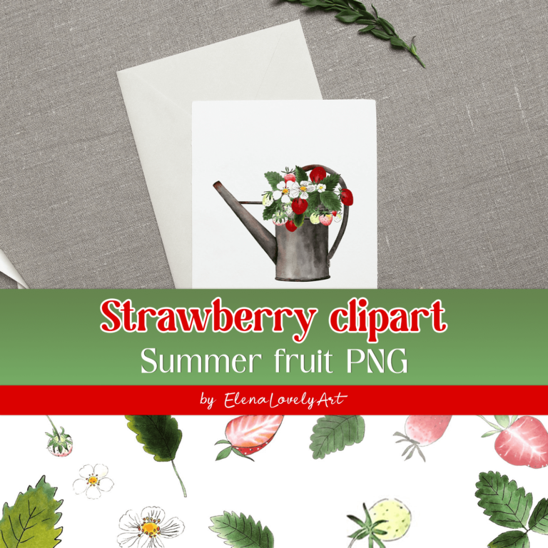 Strawberry Clipart. Summer Fruit PNG – MasterBundles