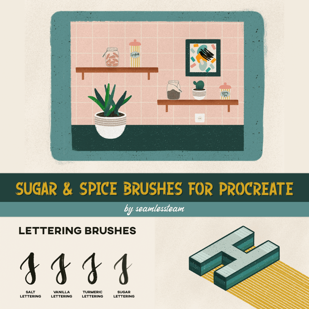Sugar And Spice Brushes For Procreate Masterbundles