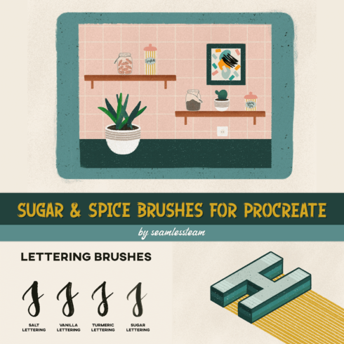 Sugar & Spice Brushes For Procreate – MasterBundles
