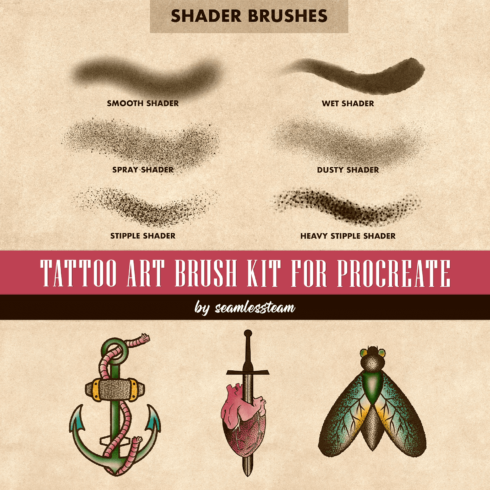Tattoo Art Brush Kit For Procreate – MasterBundles