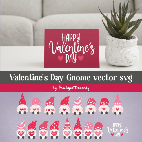 Valentine's Day Gnome Vector Svg – MasterBundles