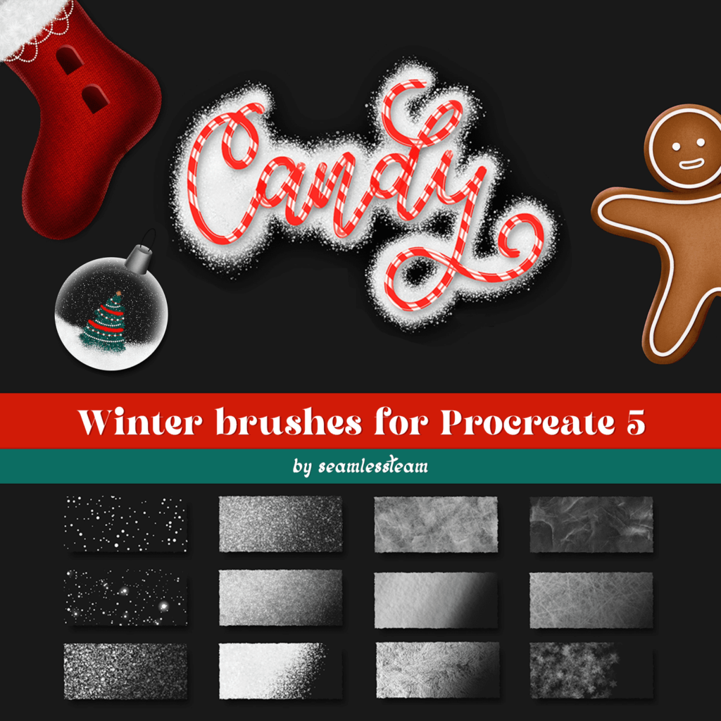 Winter Brushes For Procreate 5+ – MasterBundles
