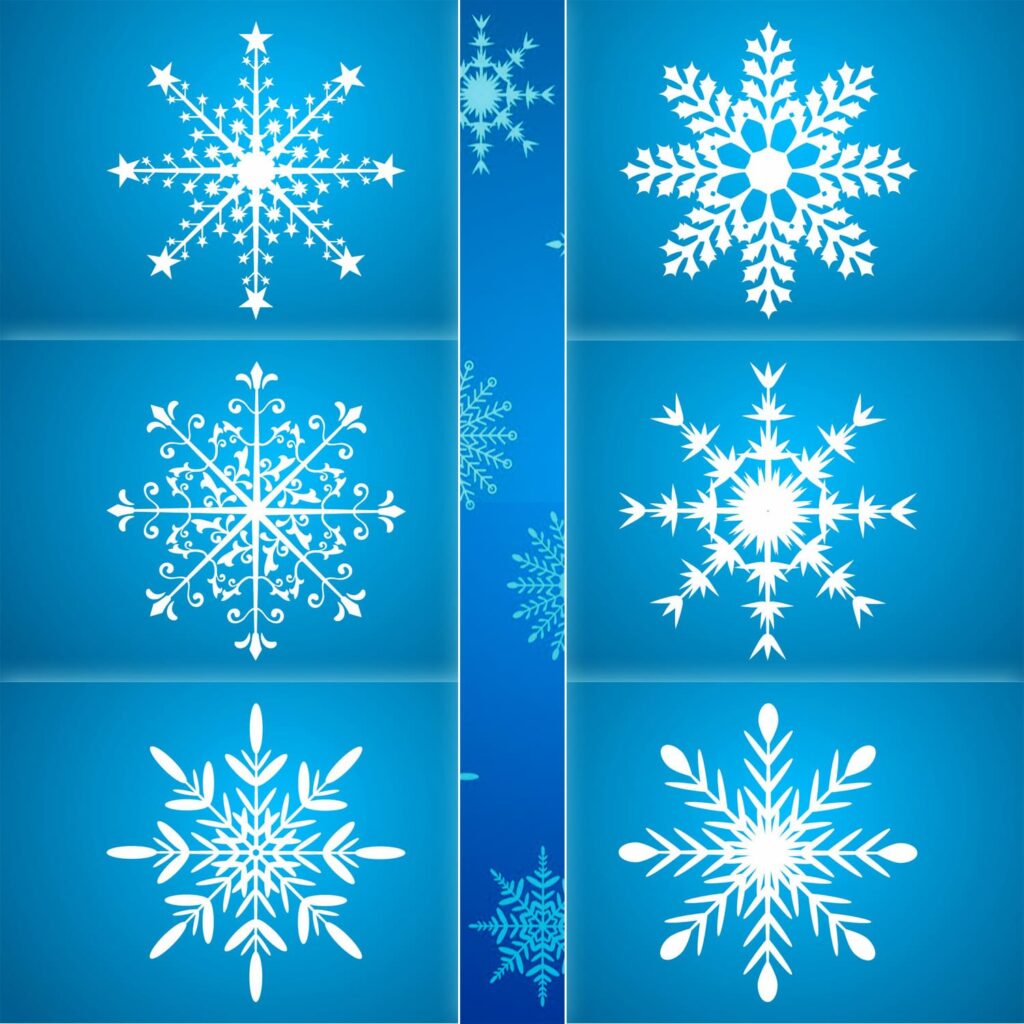 Christmas Snowflake Vector Collection – MasterBundles
