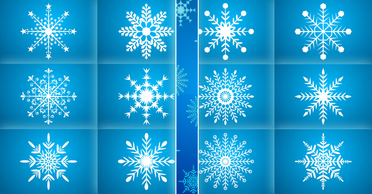 Christmas Snowflake Vector Collection – MasterBundles