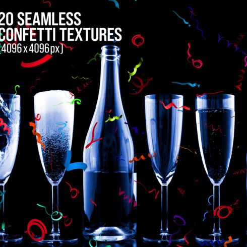 20 Seamless Confetti Textures Design | MasterBundles