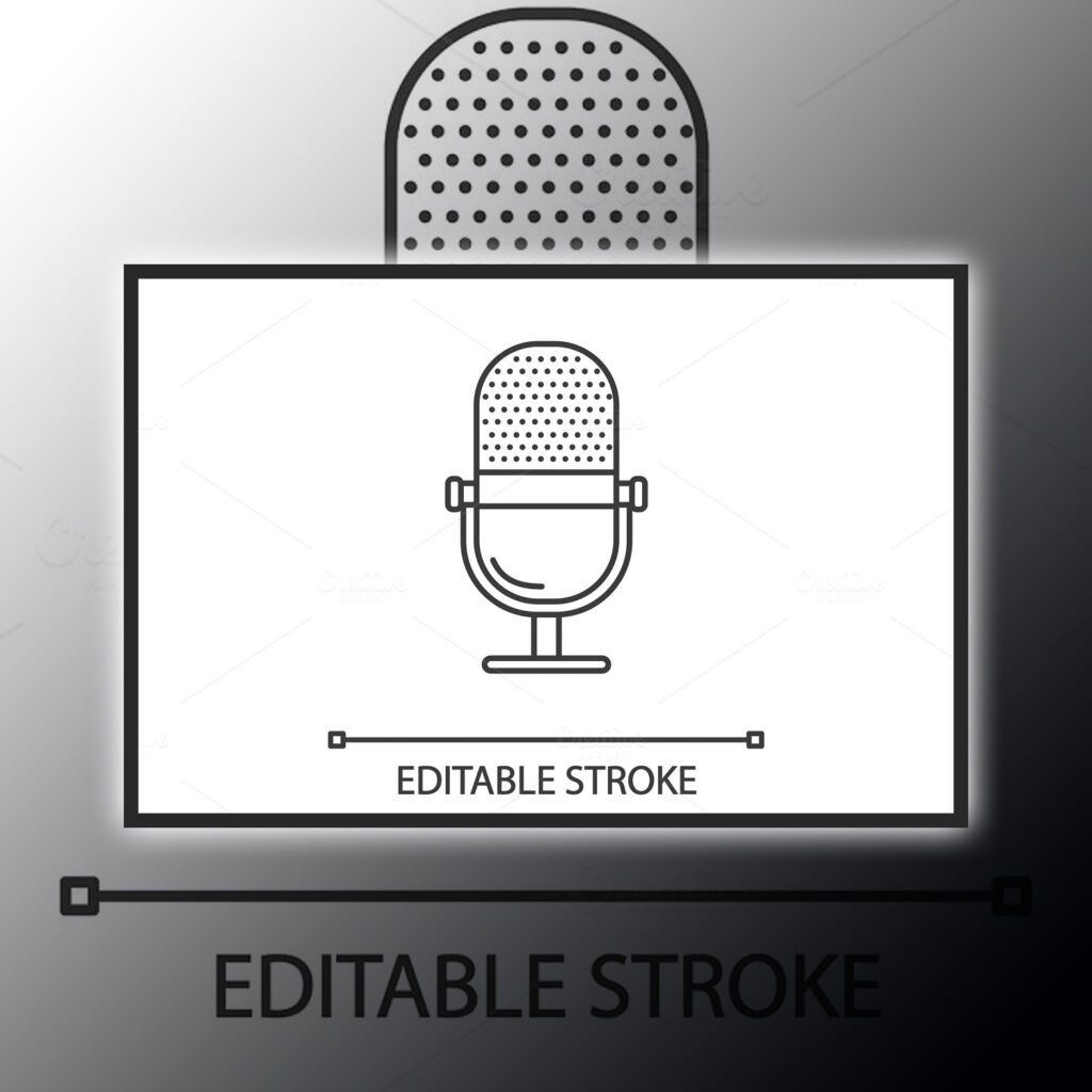 Microphone Design Elements Retro Mic – MasterBundles