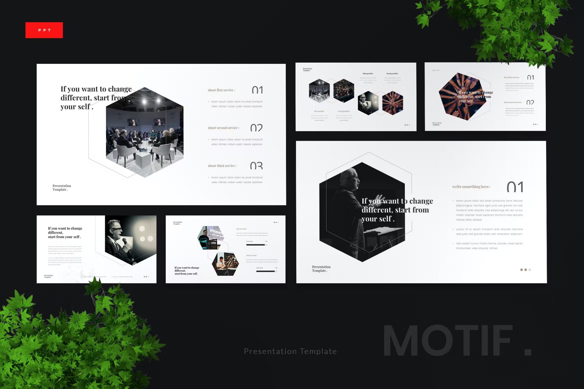 Motif - Motivational Speaker Powerpoint Template – MasterBundles