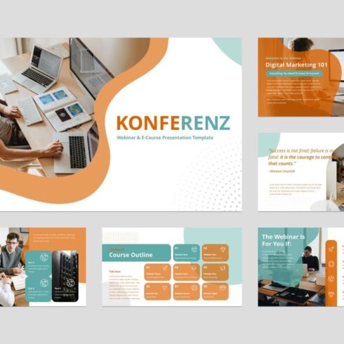 Webinar & Ecourse Presentation PowerPoint Template | Master Bundles