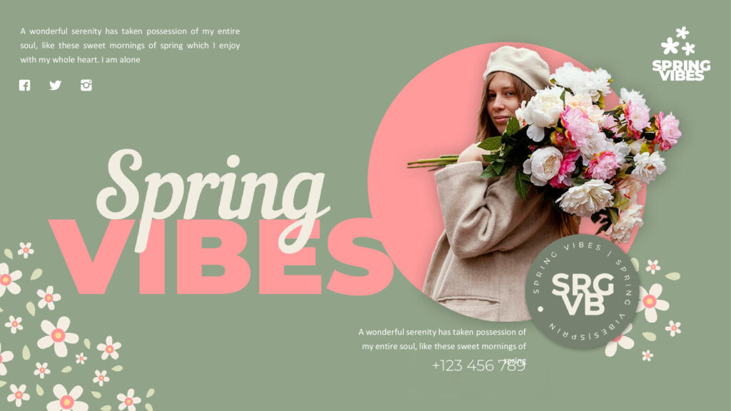 Spring Vibes PowerPoint Template – MasterBundles
