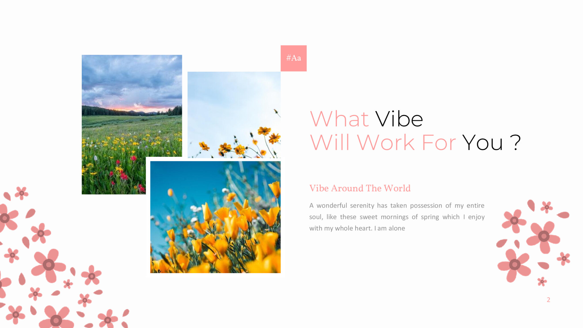 Spring Vibes PowerPoint Template – MasterBundles