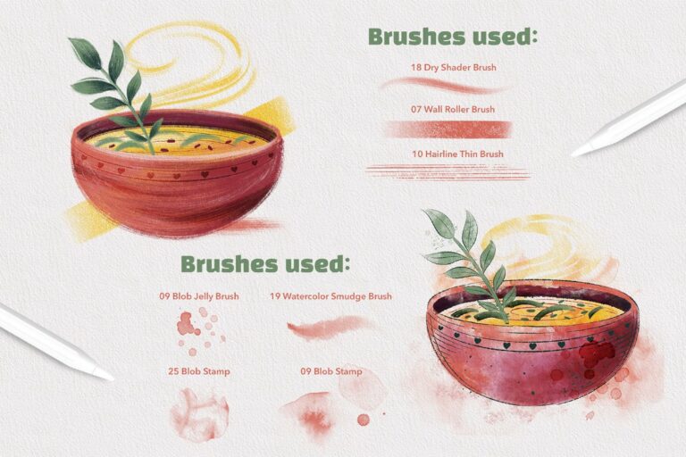 Wet & Dry Procreate Brush Set – MasterBundles