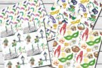Mardi Gras New Orleans Patterns | MasterBundles