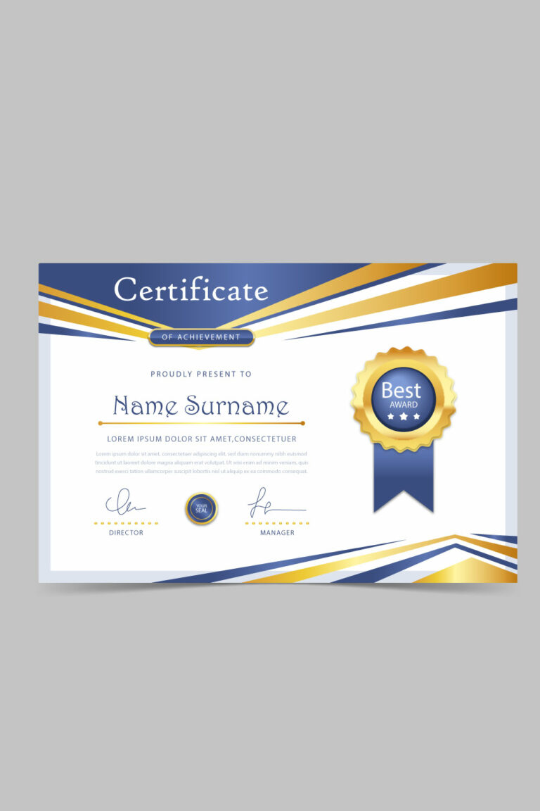 Ranking Certificate Design - MasterBundles