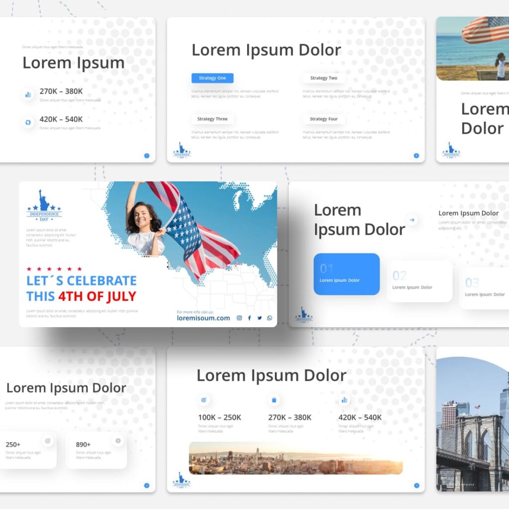 4th Of July Google Slides Theme – MasterBundles