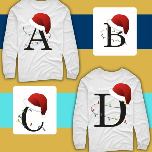 Christmas 2022 alphabet letters lighting design - MasterBundles