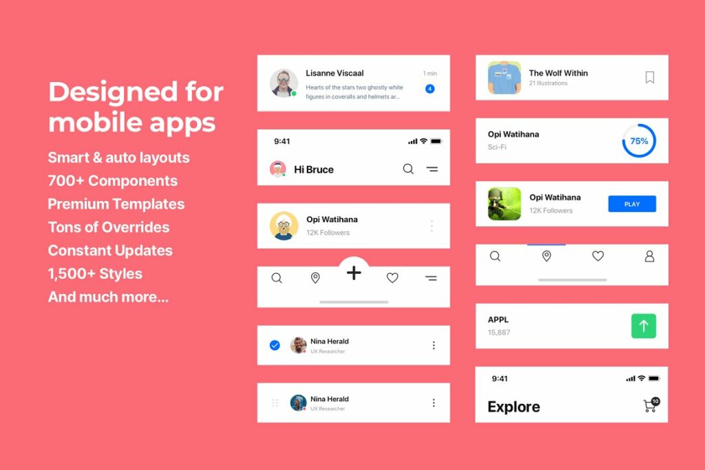 Mobile Design System Template - MasterBundles