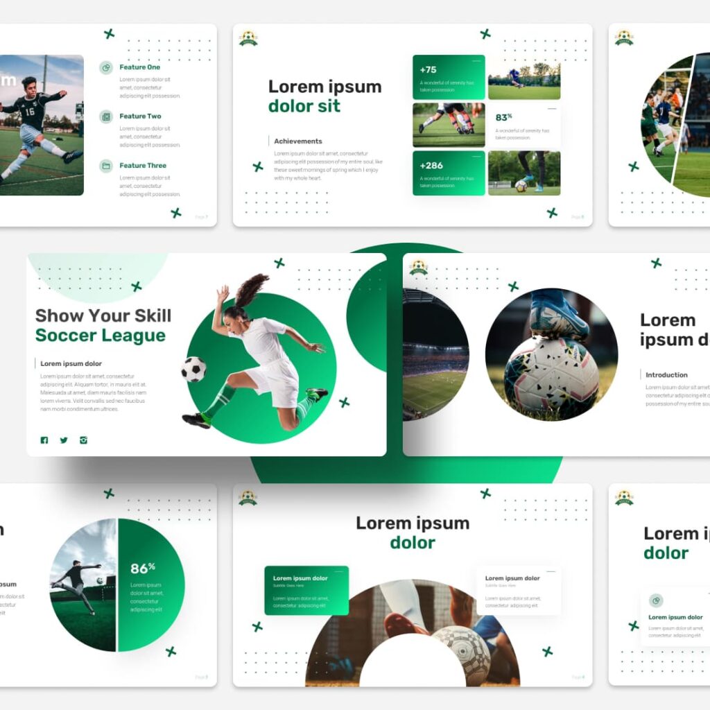 Soccer League Powerpoint Template – MasterBundles