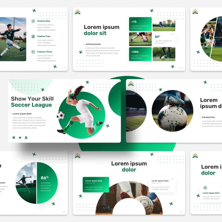 Soccer League Presentation Template – MasterBundles
