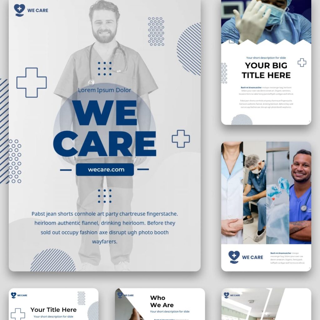 We Care PowerPoint Template – MasterBundles