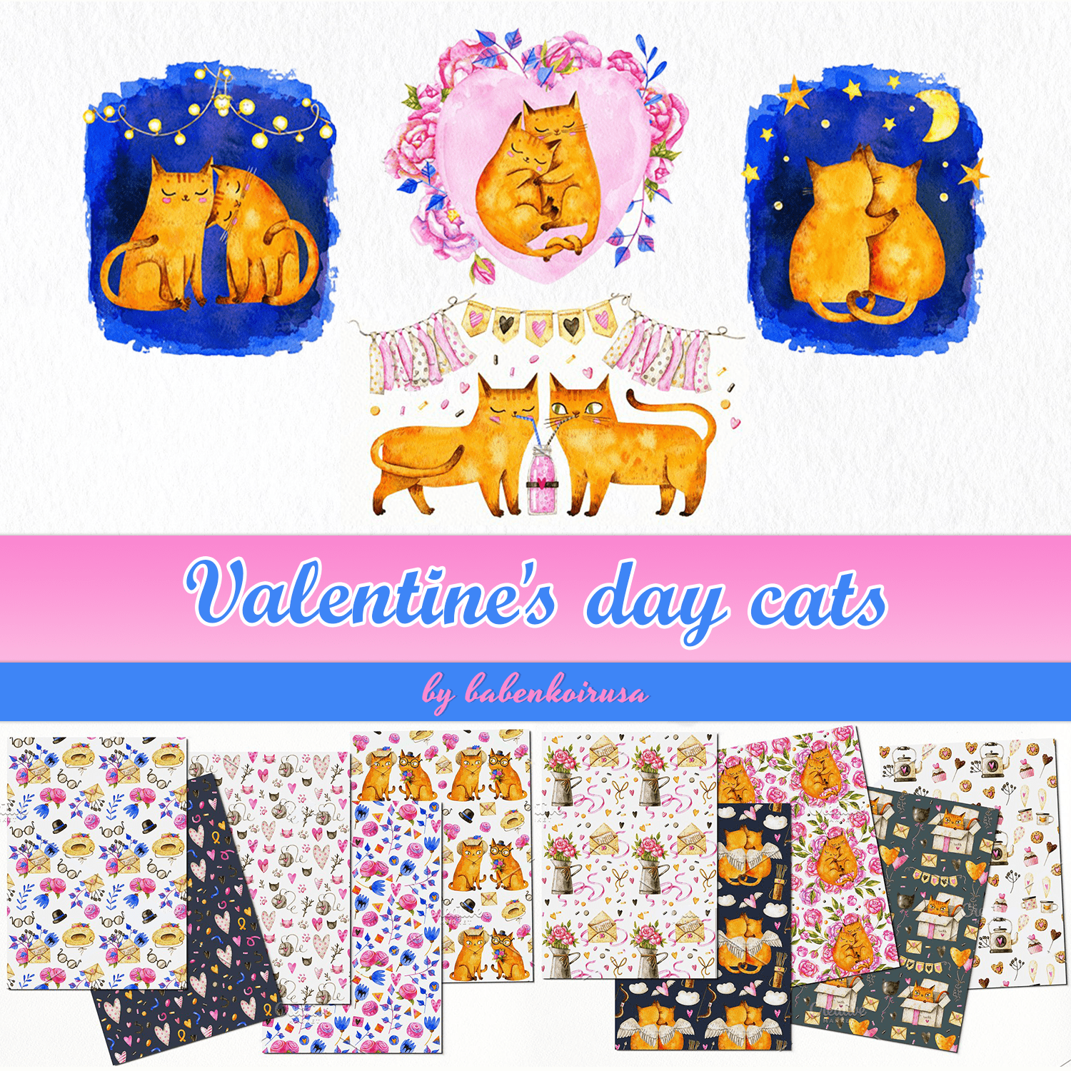 Valentine's Day Cats – MasterBundles