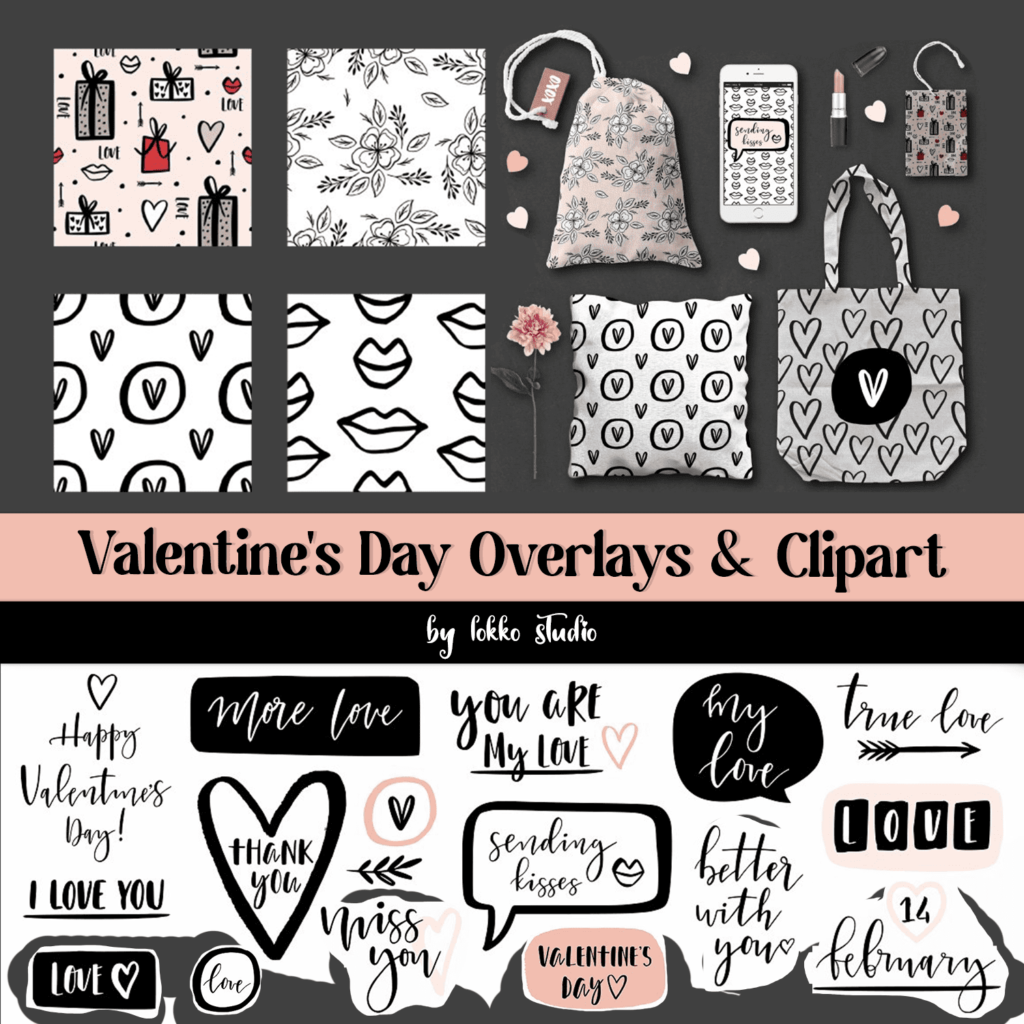 Valentine's Day Overlays & Clipart – MasterBundles