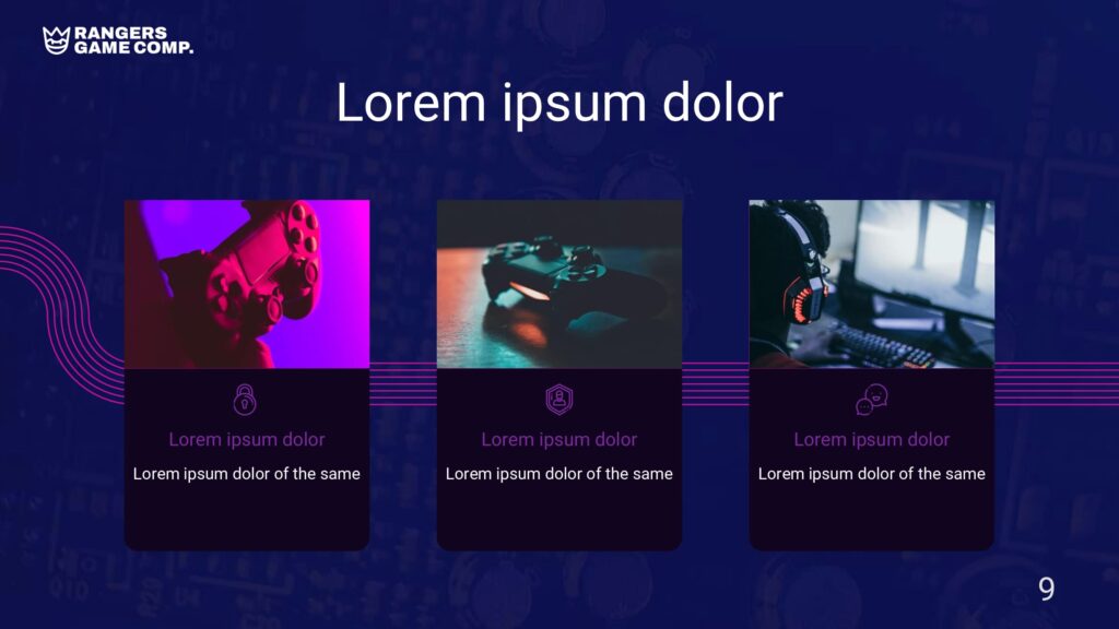 Gaming Stream Presentation Template: 50 Slides PPTX, KEY, Google Slides ...