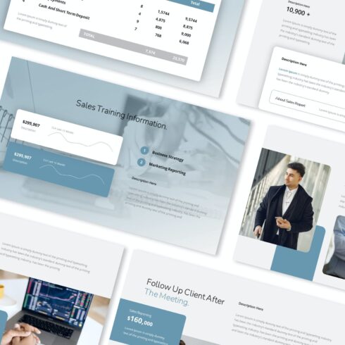 Sales Statistic Powerpoint Presentation Template | MasterBundles
