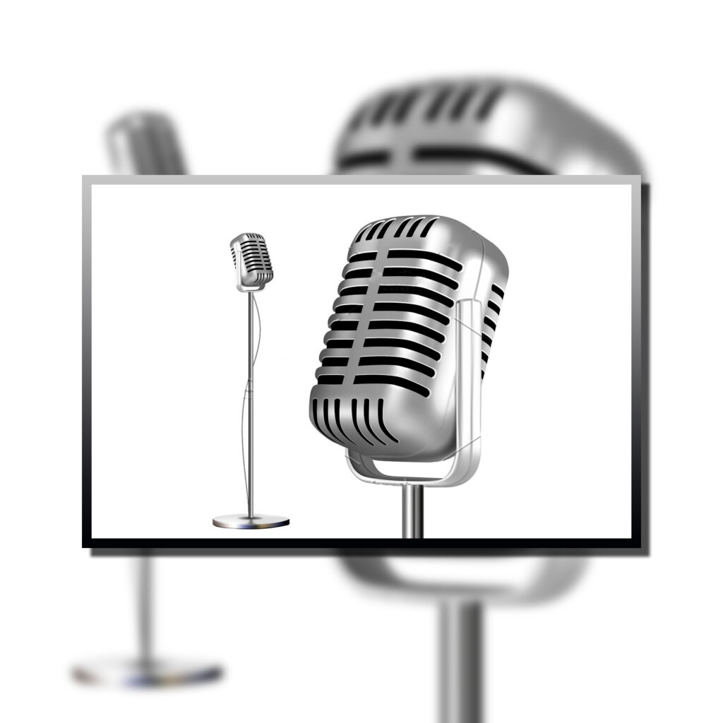 Microphone Design Elements Retro Mic – MasterBundles