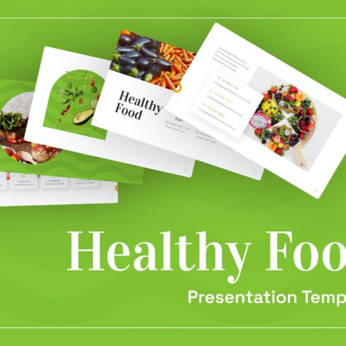 Healthy Food PowerPoint Template | MasterBundles