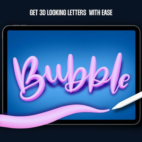 Thick 3D Brushes Procreate | MasterBundles