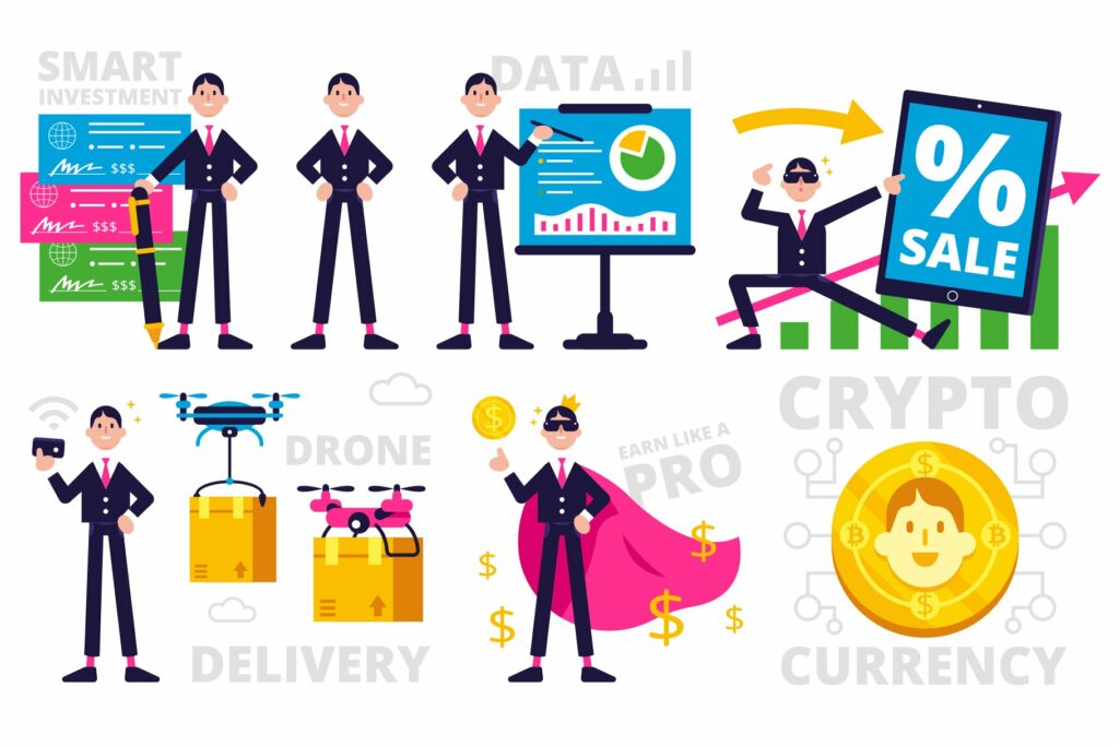 Business mascot UI UX Bundle - MasterBundles