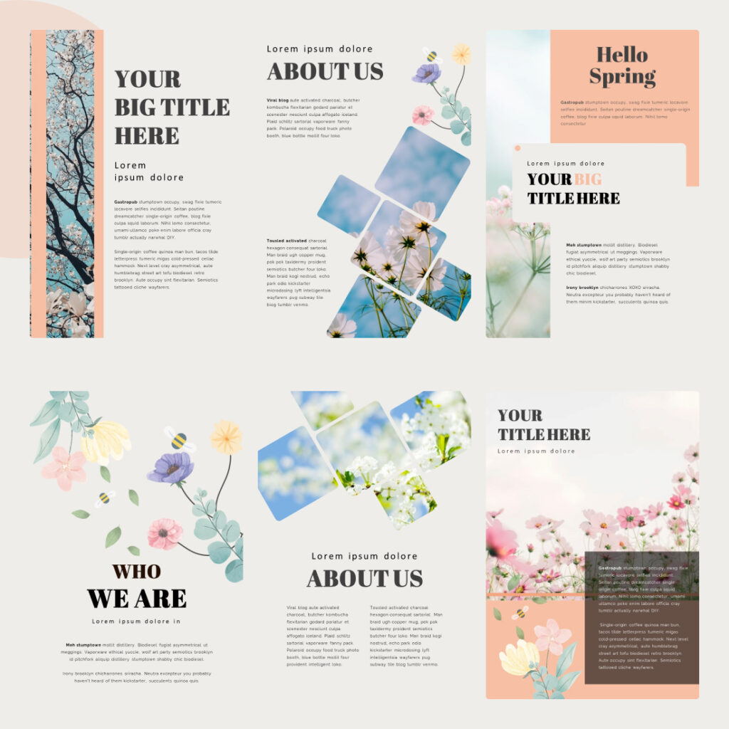 Hello Spring Vertical Presentation Template – MasterBundles