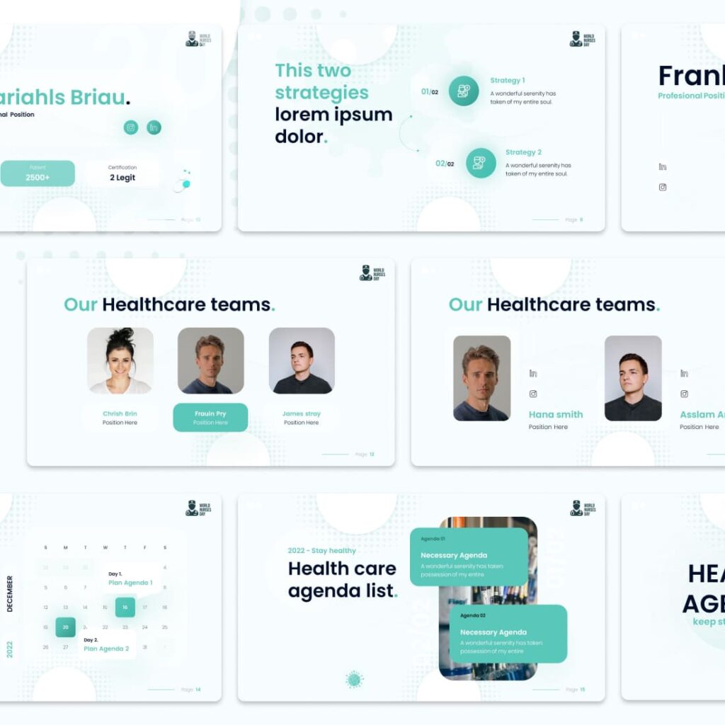 Nurses Day PowerPoint Template – MasterBundles