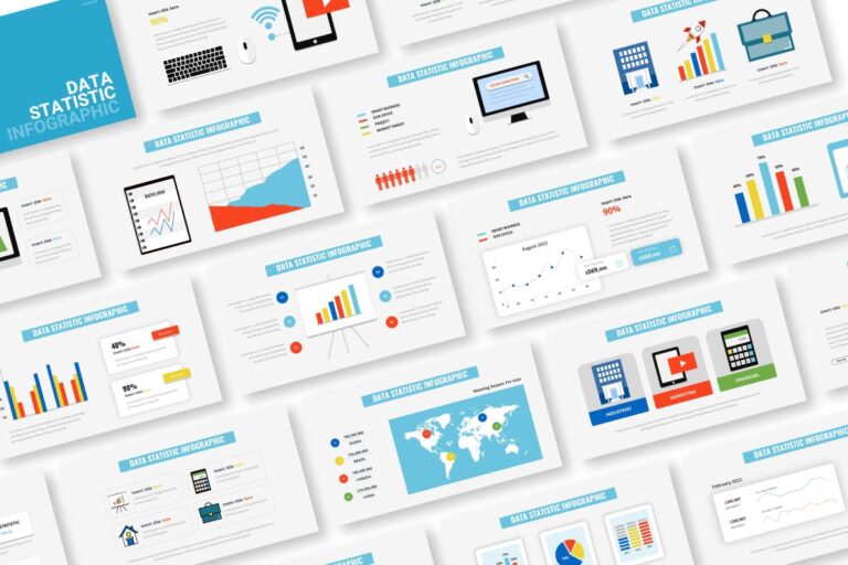 Data Statistic Infographic Powerpoint Template – MasterBundles