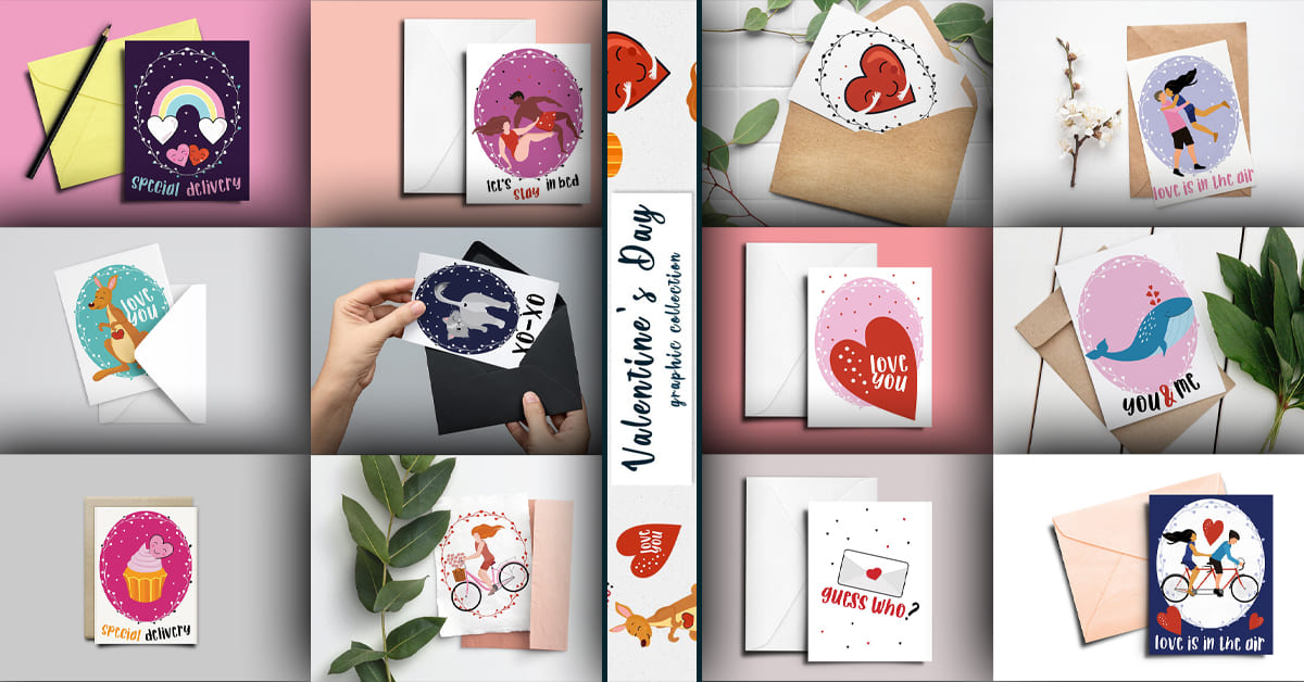 Valentine's Day Vectors And Cards – MasterBundles