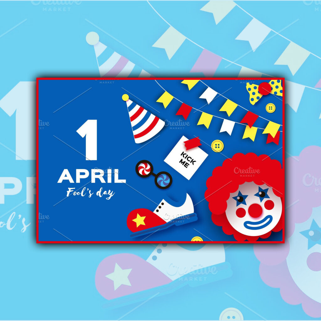 1 April Fools Day. Funny Clown, Red – MasterBundles