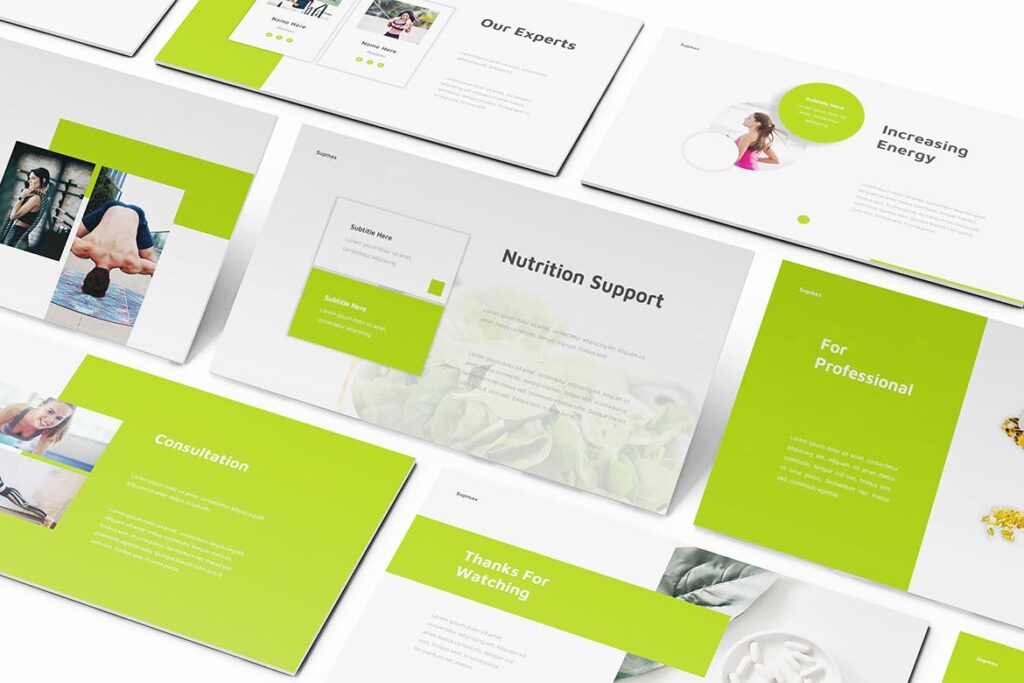 Supplements Powerpoint Template – MasterBundles