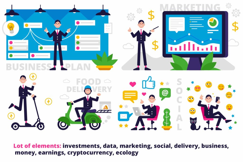 Business mascot UI UX Bundle - MasterBundles