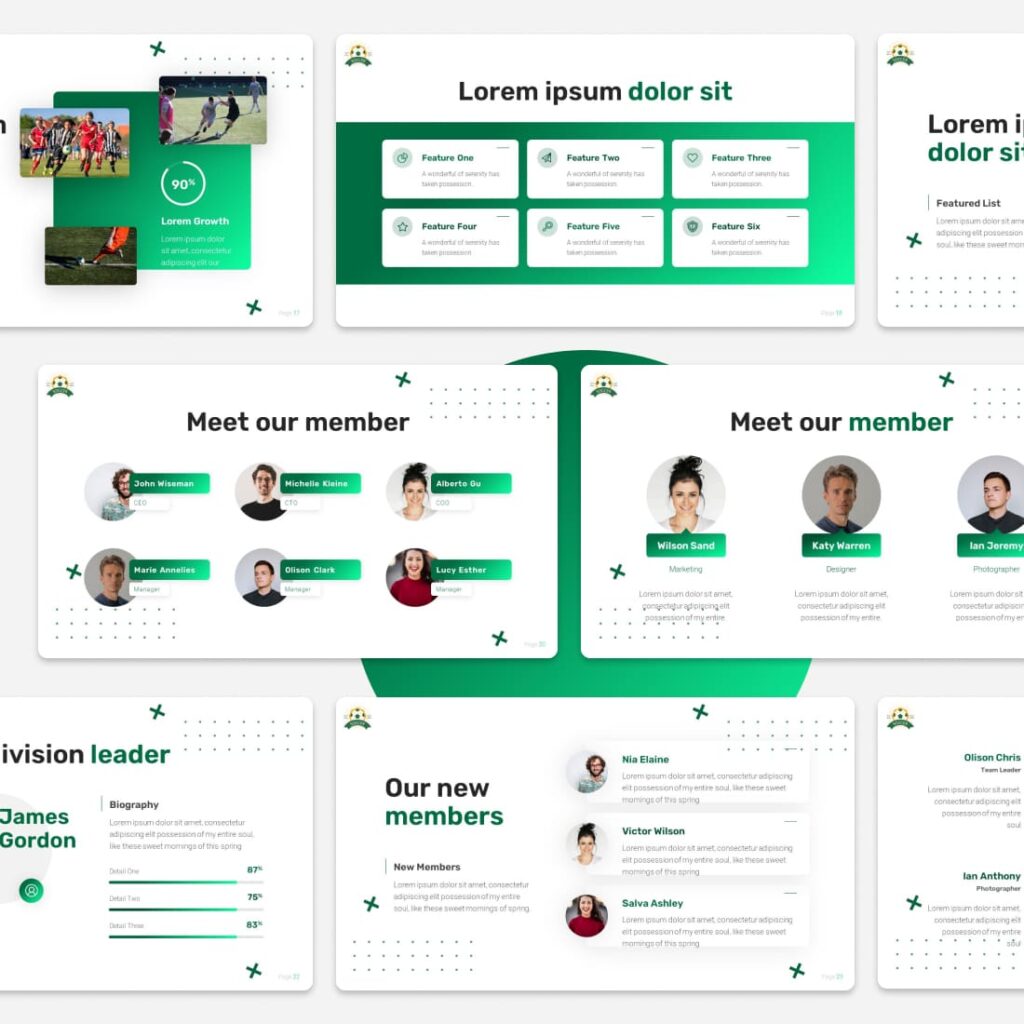 Soccer League Powerpoint Template – MasterBundles