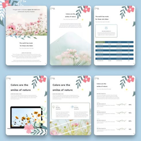 Spring Time Vertical PowerPoint Template – MasterBundles