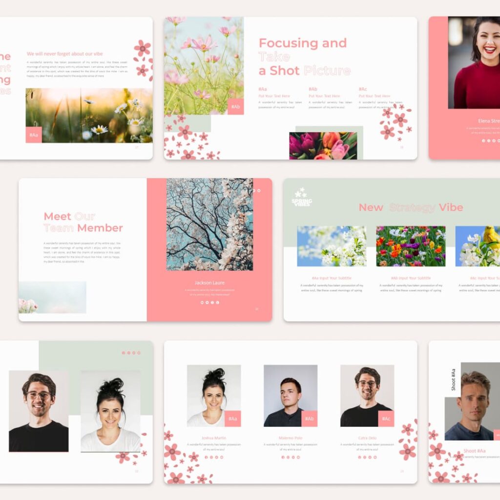 Spring Vibes Presentation Template – MasterBundles